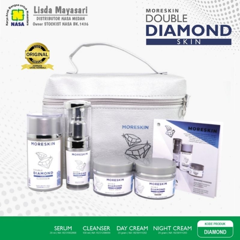 Jual MORESKIN DOUBLE DIAMOND SKIN SERIES Asli Original Ori NASA Official Store Shop Oficial ...