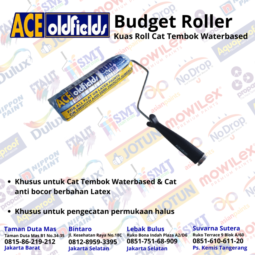 Jual Kuas Roll ACE Oldfields Budget 230mm 9 inch | Shopee Indonesia