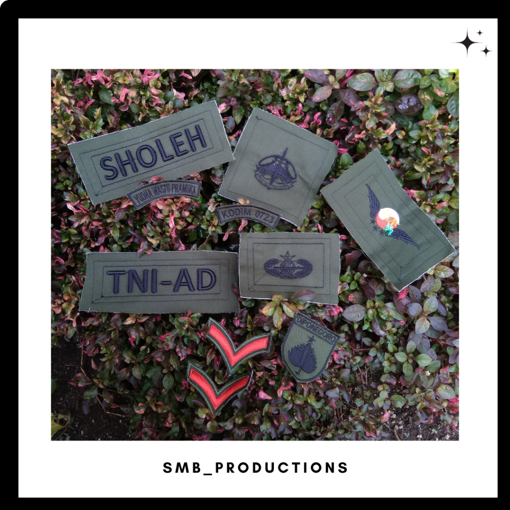 Jual paket atribut TNI AD | nama dan tulisan TNI AD timbul | Shopee ...