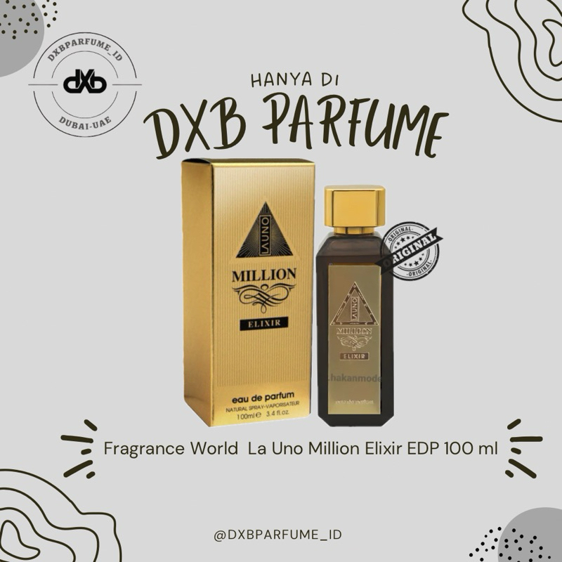 Jual Fragrance World Launo Million Elixir 100ml edp BNIB | Shopee Indonesia