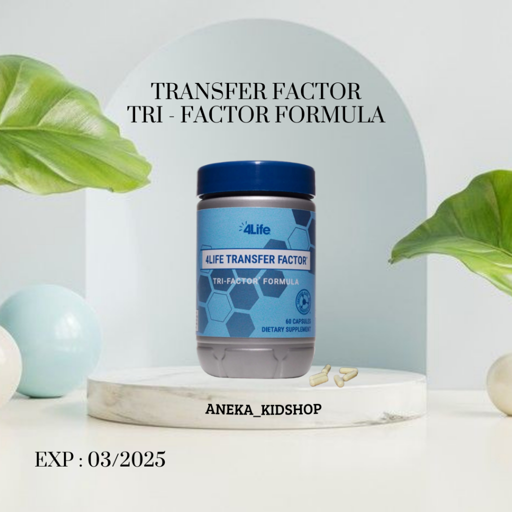 Jual SUPLEMEN TRANSFER FACTOR TRI-FACTOR FORMULA ECER 10KAPSUL & 1BOTOL ...