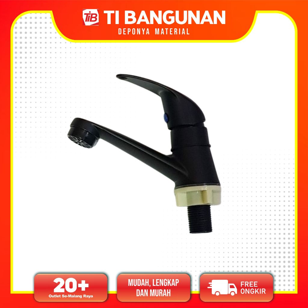 Jual Keran Wastafel - Kran Wastafel Jungkit Black - kran wastafel ...