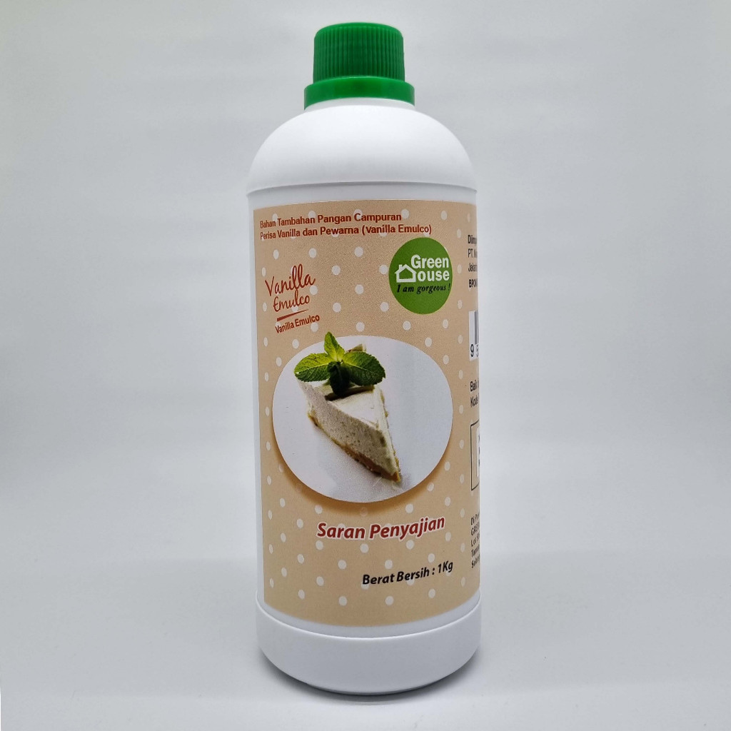 Jual Vanilla Flavor Emulco 1kg - Green House | Shopee Indonesia