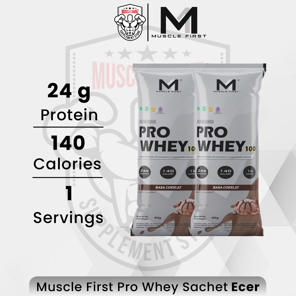 Jual Muscle First M1 Pro Whey Protein Sachet Whey Pro Whey To Go Susu ...