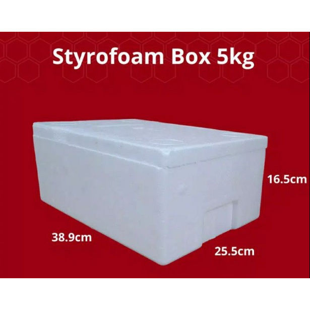 Jual GABUS STEROFOAM STYROFOAM Tanggung 5KG 39x26x17 Wadah Air Ikan ...