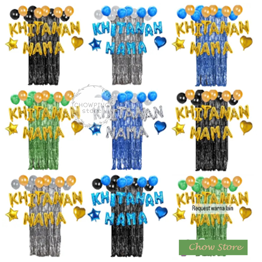 Jual Paket Backdrop Dekorasi Balon Acara Tasyukuran Khitanan Sunatan ...