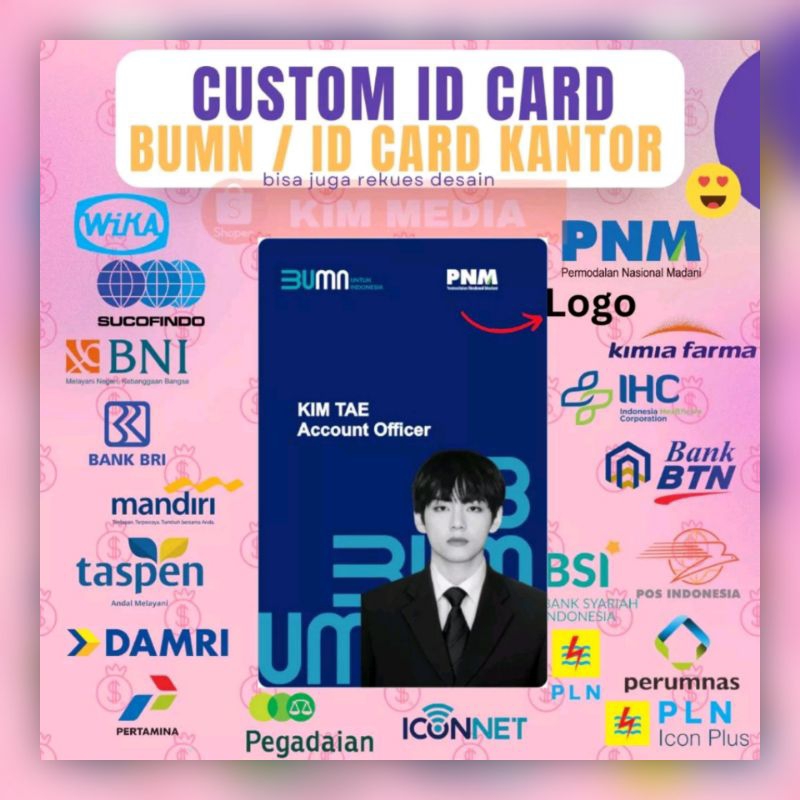Jual CETAK KARTU IDCARD BUMN CUSTOM / IDCARD CUSTOM KARTU ANGGOTA ...