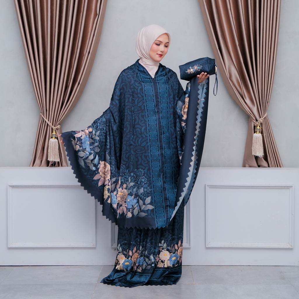 Jual Mukena Shanum Series | Mukena Dewasa Silky Premium 2in1 Printing ...