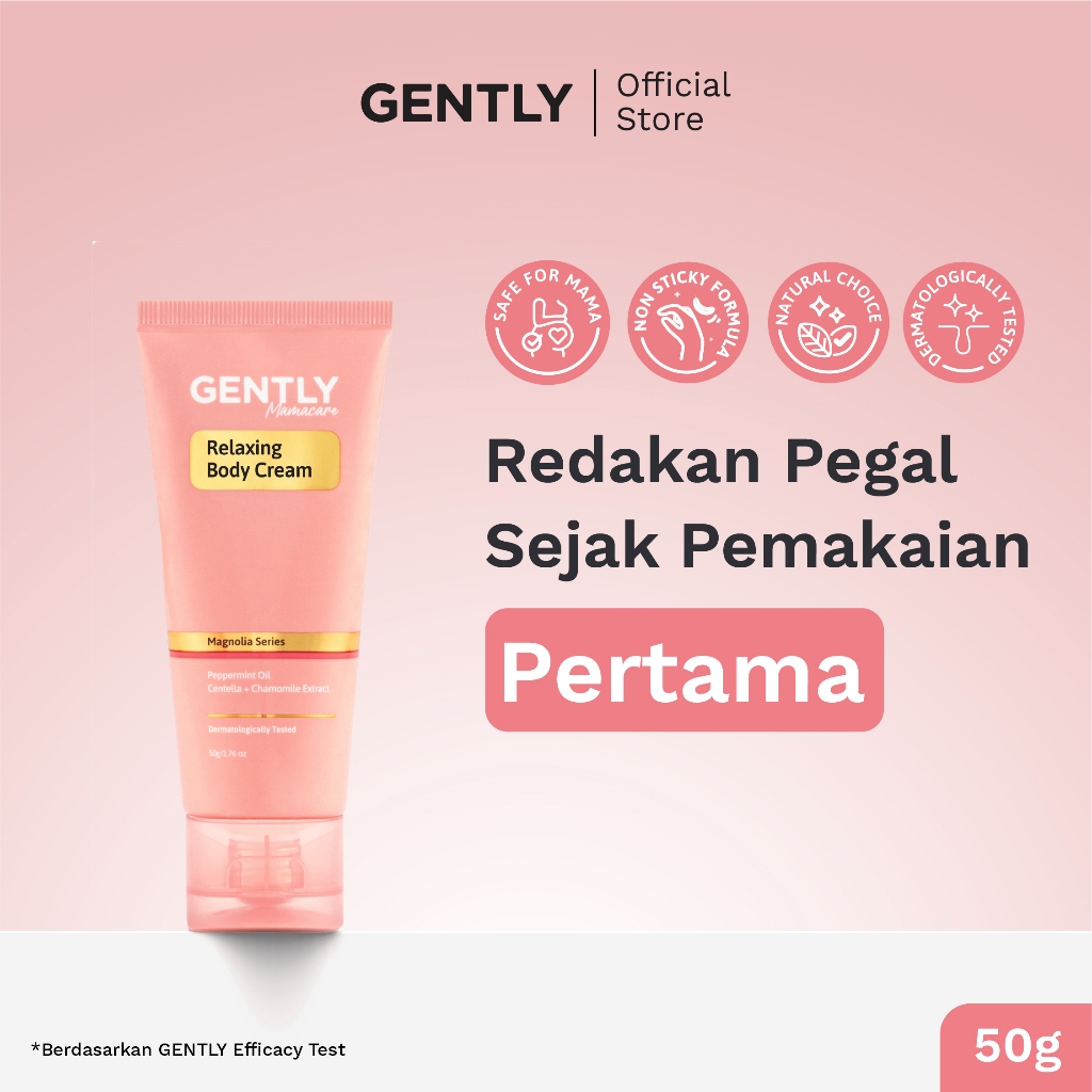 Jual GENTLY Mamacare Relaxing Body Cream | Arnica Oil + Peppermint Oil ...