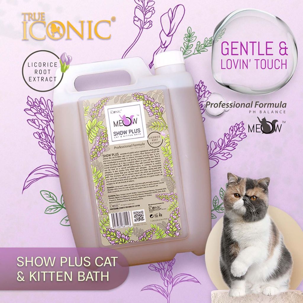 Jual TRUEICONIC Shampoo Kucing Meow Show Cat Plus 4,5L | Shopee Indonesia