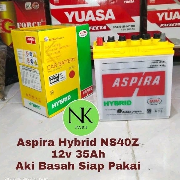 Jual Aki Mobil Daihatsu Terios, Taruna, Feroza Aspira Hybrid NS40Z 36B20R Accu Basah Siap Pakai ...
