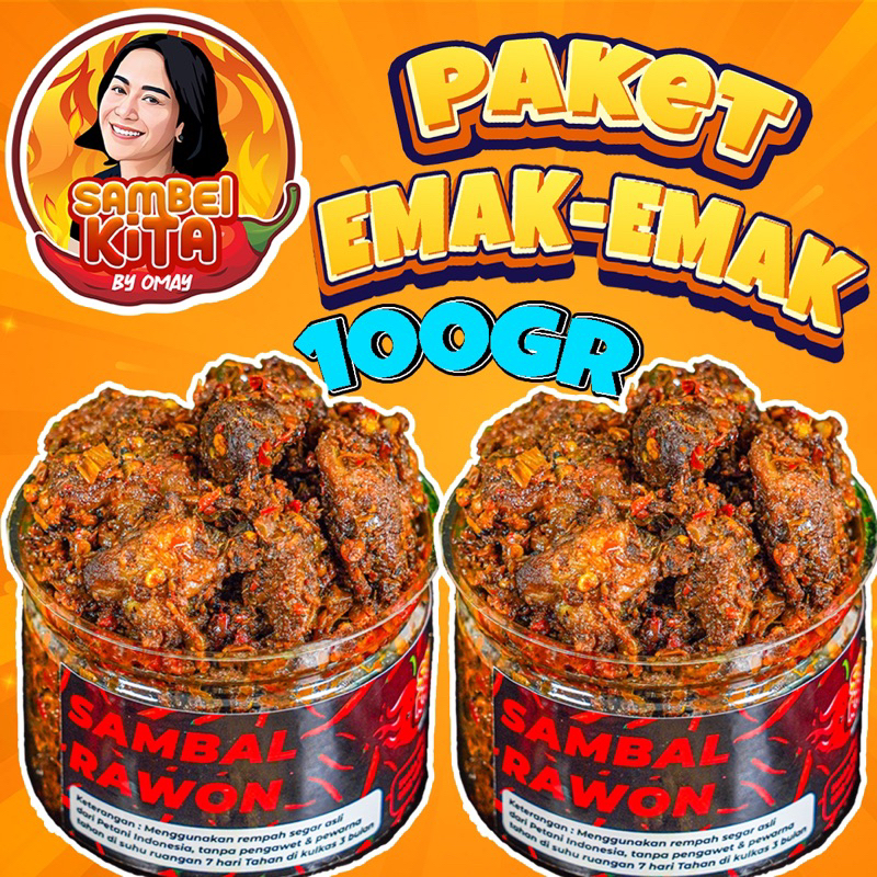 Jual PAKET EMAK-EMAK SAMBEL RAWON/ LANGSUNG KIRIM | Shopee Indonesia