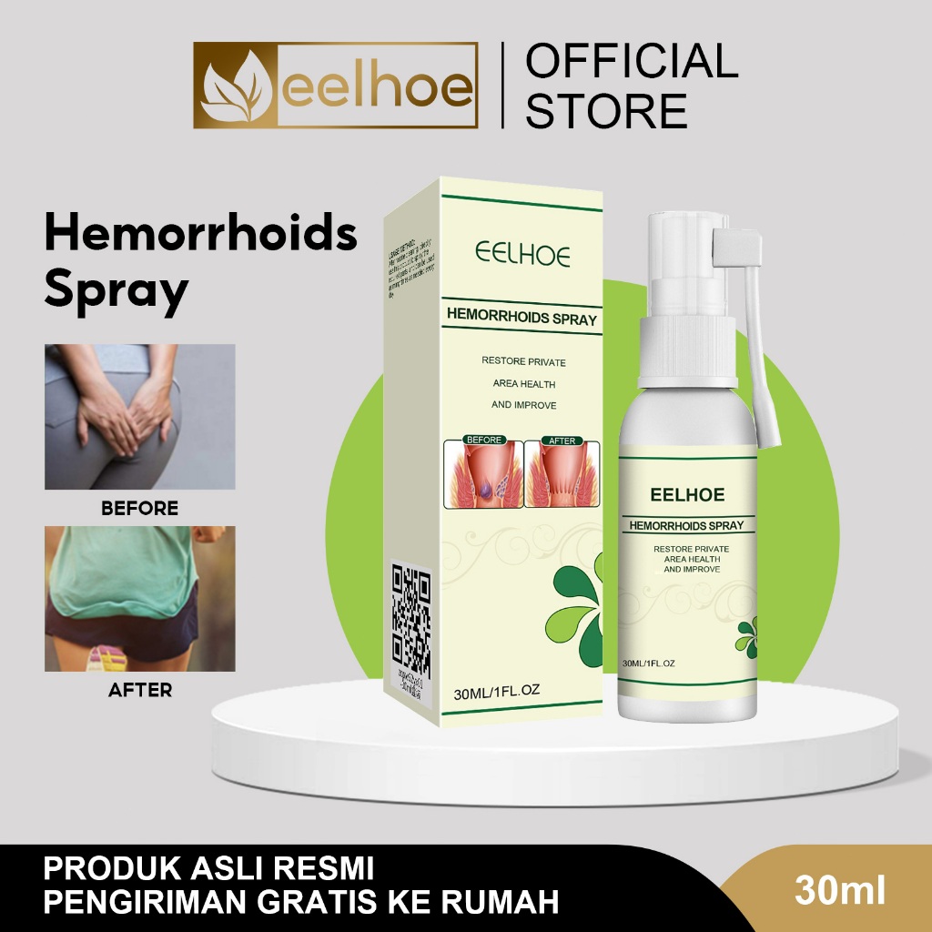 Jual EELHOE Hemorrhoids Spray 30ml Hemorrhoidal Spray Obat Herbal ...