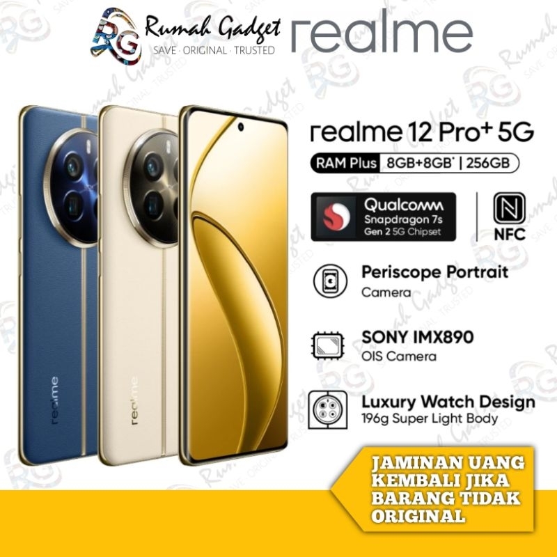 Jual realme 12 Plus 8GB+8GB*|256GB (Sony LYT-600 OIS Portrait Camera ...
