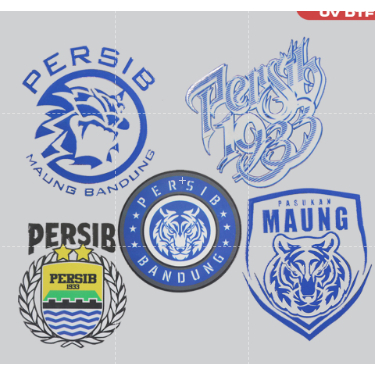 Jual Stiker timbul Persib tahan air bukan sticker cutting | Shopee ...