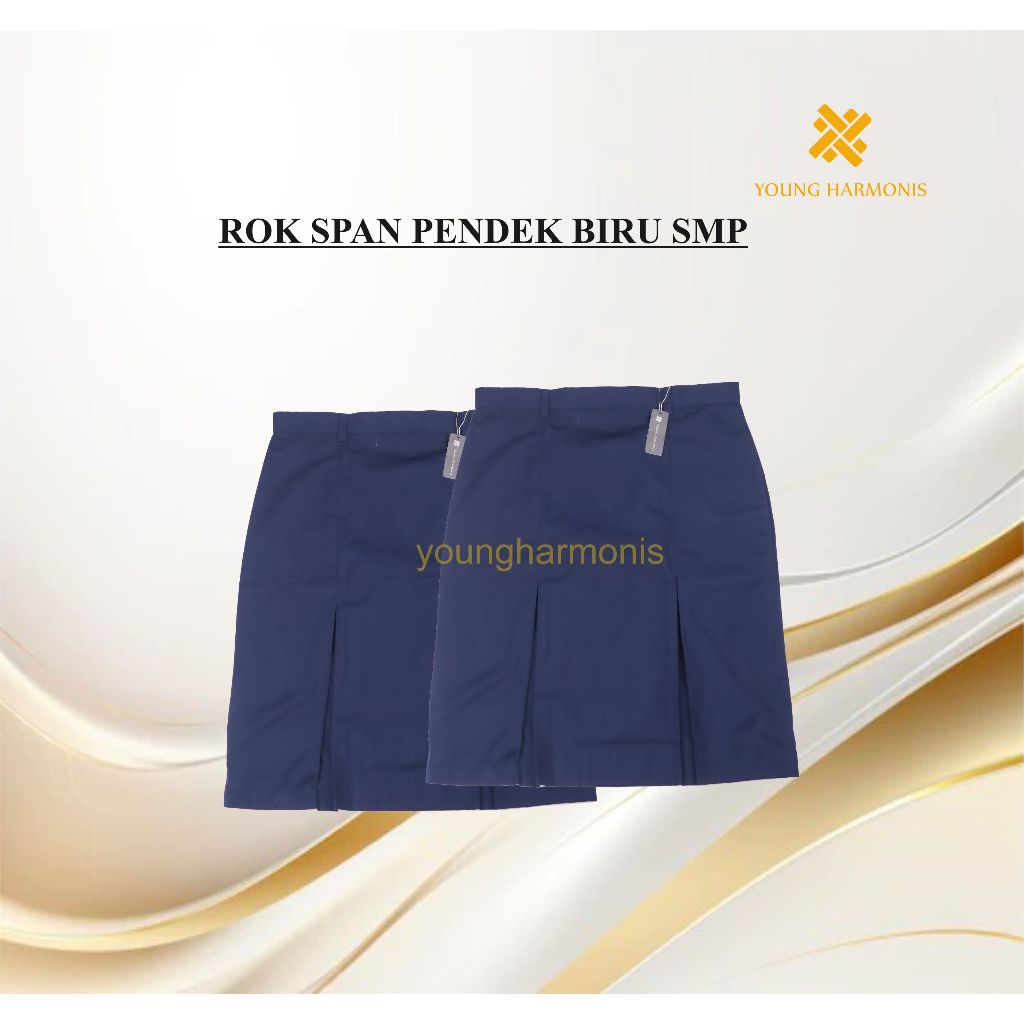 Jual ROK SPAN PENDEK BIRU SMP | Shopee Indonesia
