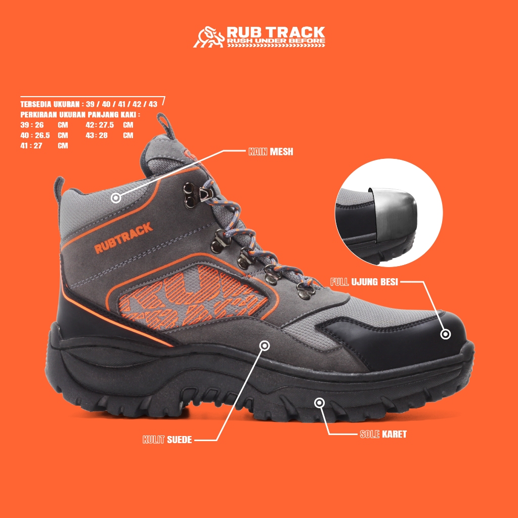 Jual RUBTRACK SAFETY - Sepatu Safety Pria Outdoor | Alexa 39 - 43 ...