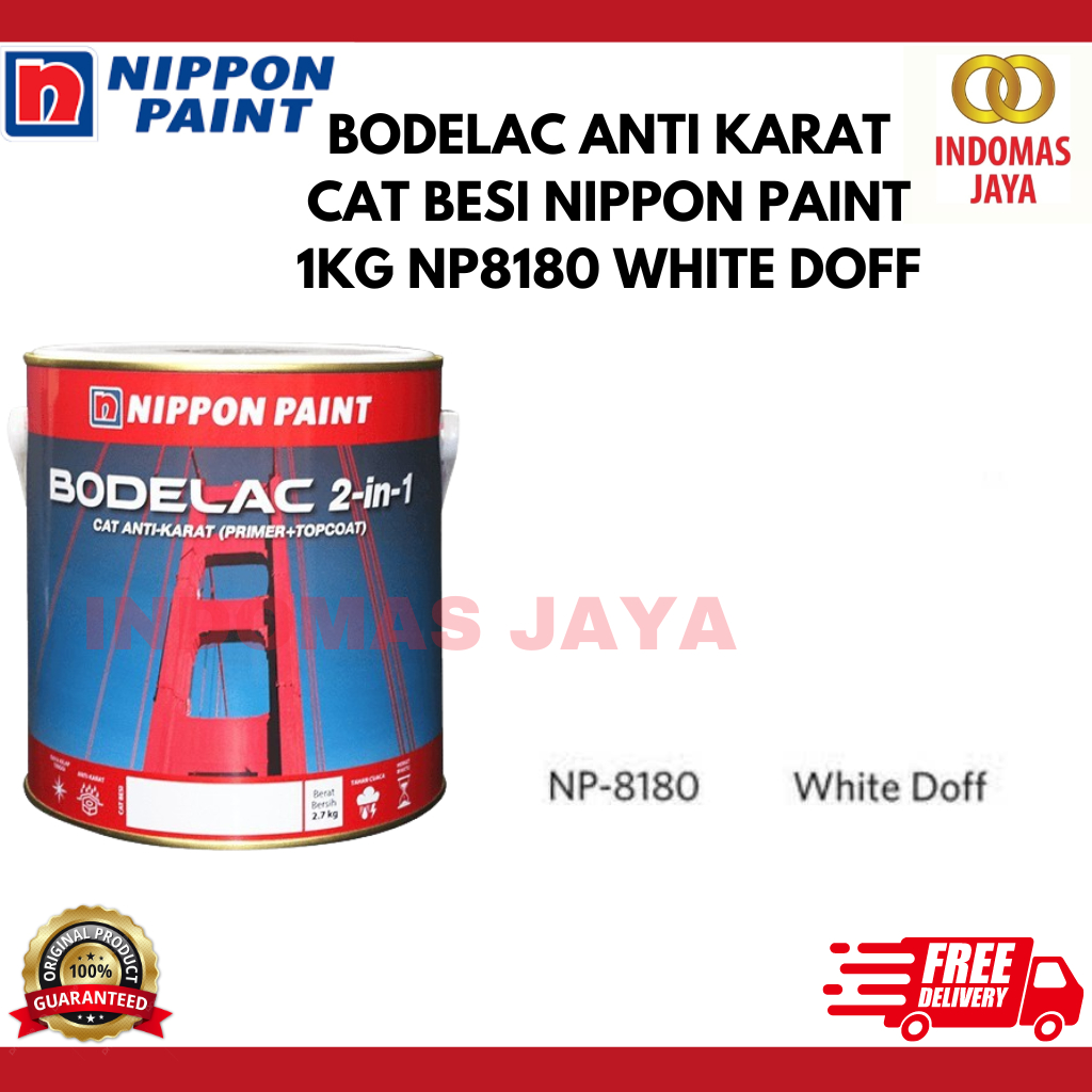 Jual BODELAC ANTI KARAT CAT BESI NIPPON PAINT BODELAC 1KG 2IN1 NP8180 ...