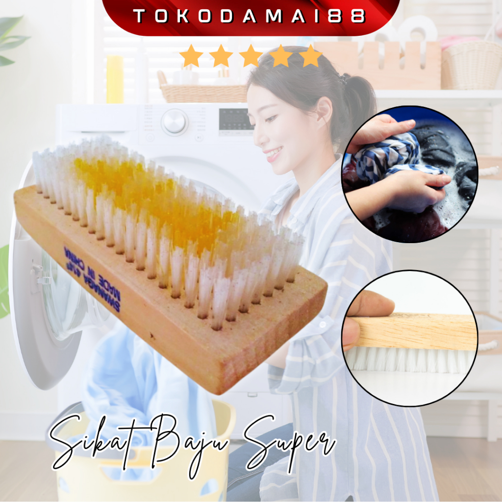 Jual Sikat Cuci Baju Kayu / Sikat Lantai / Sikat Serba Guna | Shopee ...