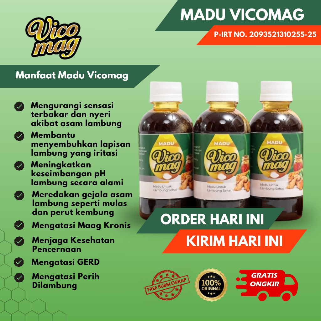 Jual Vicomag - Madu Asam Lambung Herbal, Gerd, Maag, Maag Kronis ...