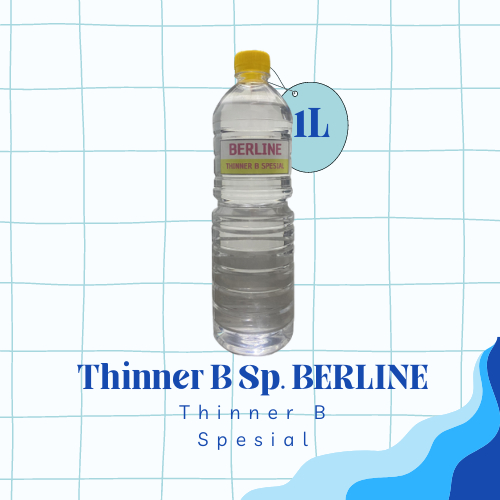 Jual THINNER B SPECIAL BERLINE 1 LITER | Pengencer cat syntetis/kayu besi/cat zincromate/meni ...