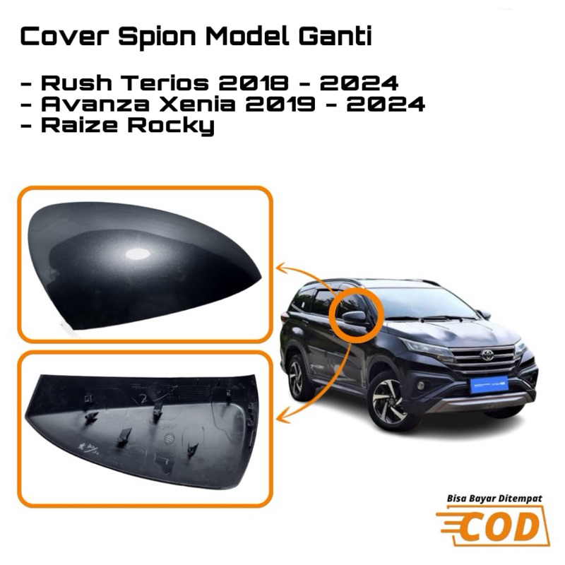 Jual RUSH TERIOS AVANZA XENIA ROCKY RAIZE 2018 2021 2024 COVER SPION ...