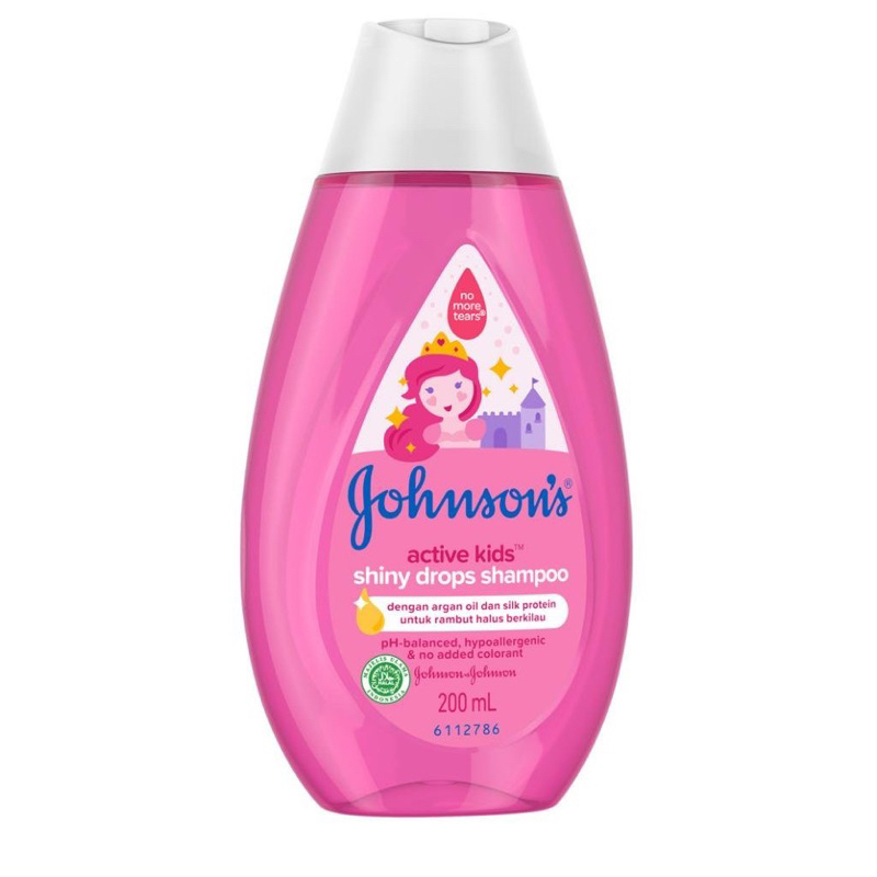 Jual jhonsons shampoo kids shiny drops jhonson sampo pink shampo bayi ...