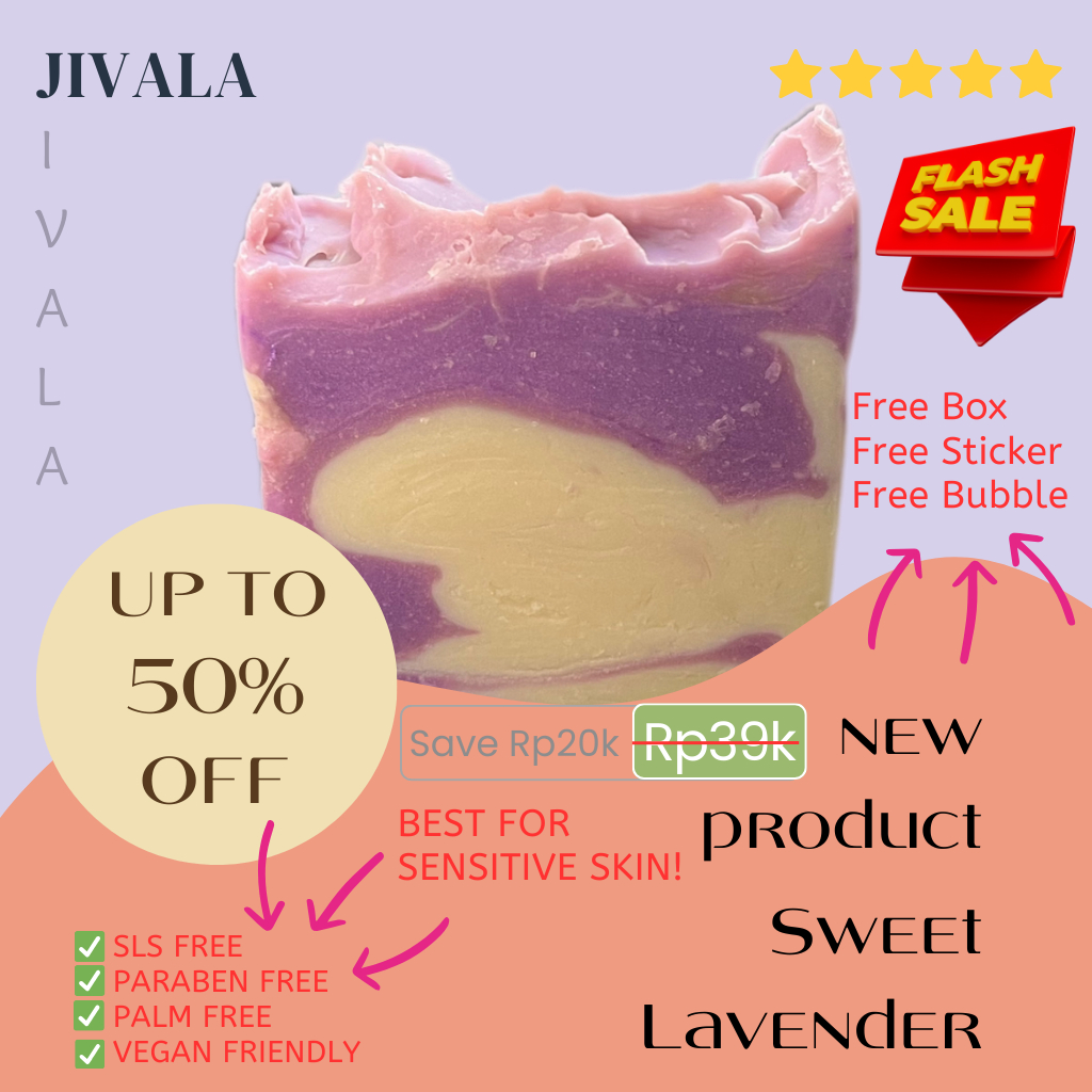 Jual Jivala Sabun Handmade Organic Badan Dan Wajah Aroma Lavender Tanpa ...