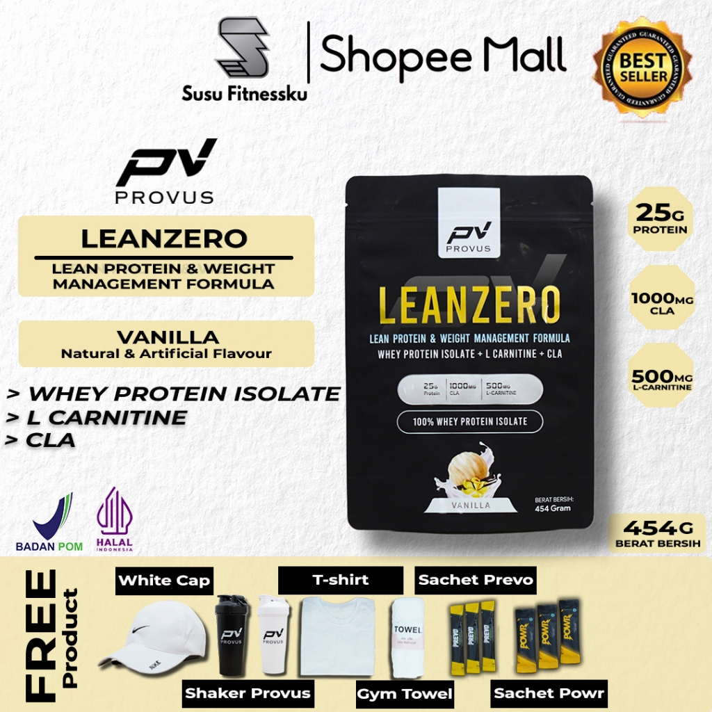 Jual PROVUS - Lean Zero Whey Protein Isolate 454 Gram | Shopee Indonesia