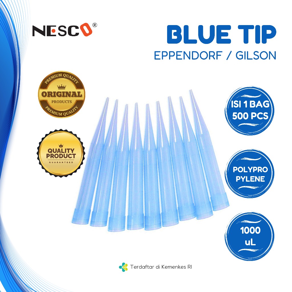 Jual Nesco Blue Tip Gilson, 500pcs/bag, FM, Best Seller | Shopee Indonesia