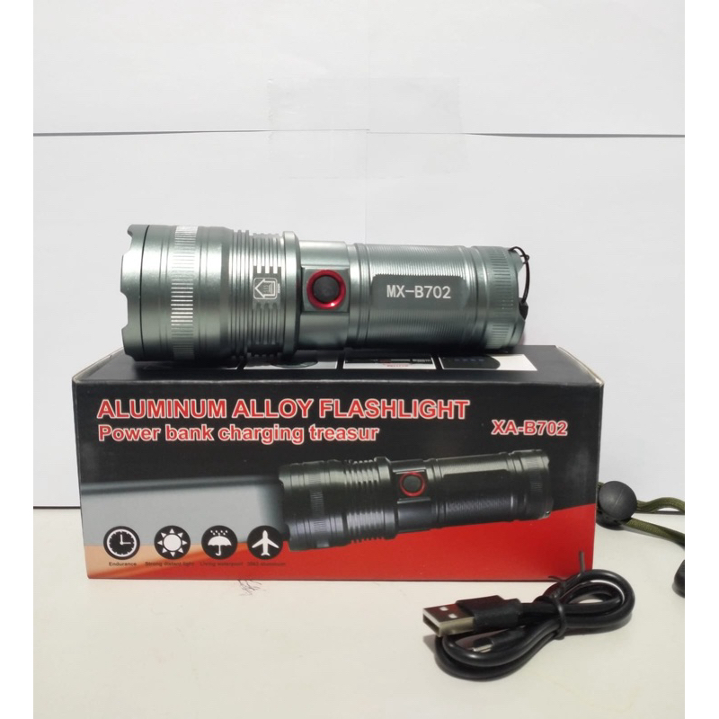 Jual SENTER ZOOM LED LASER SUPER TERANG B702 CAYAHA PUTIH LINGKARAN ...