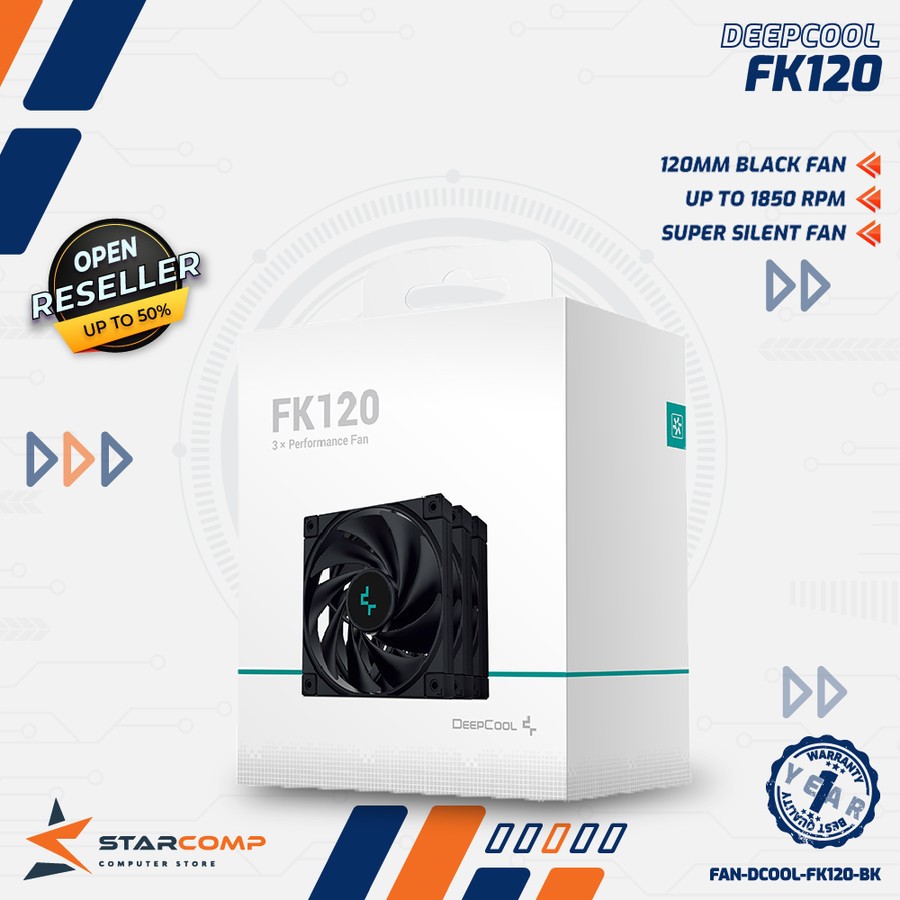 Jual DEEPCOOL FK120 3in1 High-Performance PWM Fan 120mm FK 120 White ...