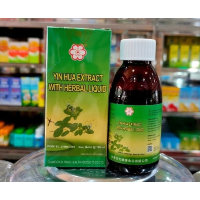 Jual YIN HUA EXTARCT WITH HERBAL LIQUID OBAT PEREDA PANAS DALAM BAYI ...
