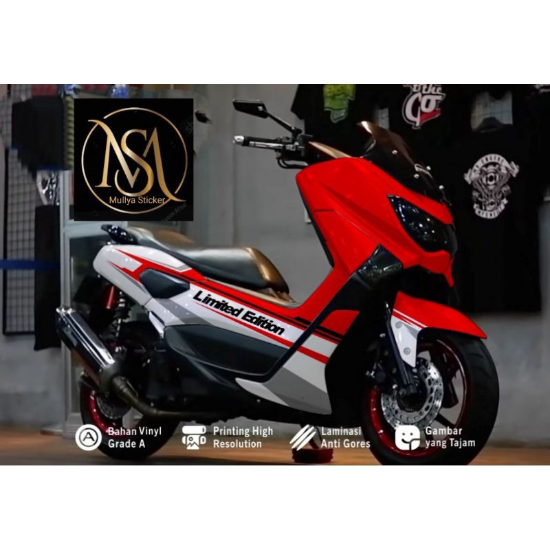 Jual stiker decal nmax old full body motif limited edition merah putih ...