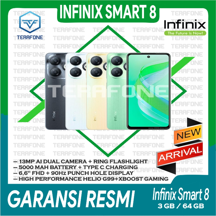 Jual INFINIX SMART 8 GARANSI RESMI TERMURAH | Shopee Indonesia