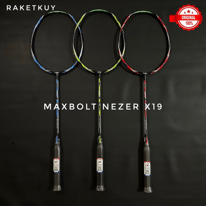 Jual Raket Badminton Maxbolt Nezer X19 Original 30 LBS | Shopee Indonesia