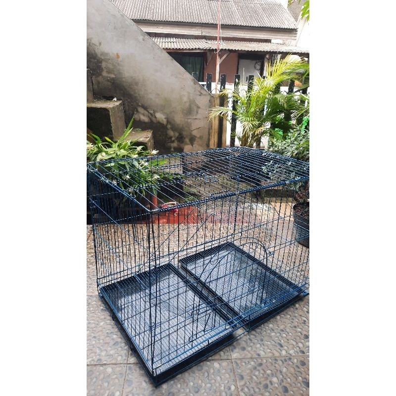Jual KANDANG BESI LIPAT UK 90 | Shopee Indonesia