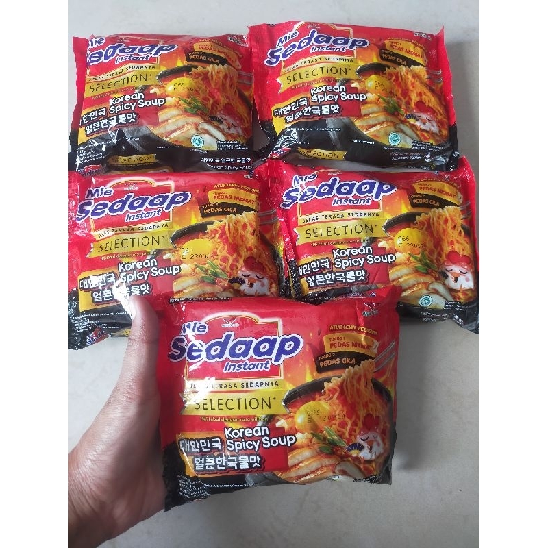 Jual MIE SEDAAP SELECTION KOREAN SPICY SOUP | Shopee Indonesia
