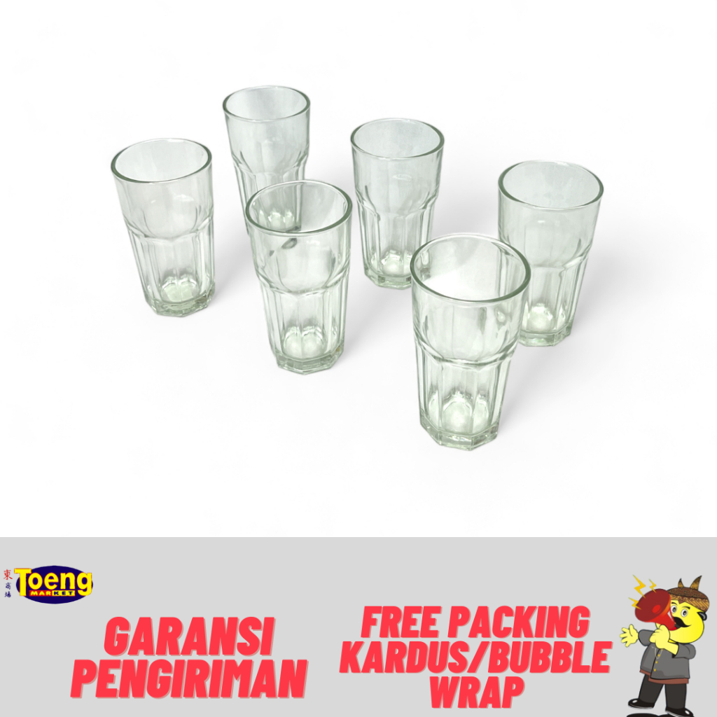 Jual GELAS 912T (SET 6) KIG / GELAS KACA | Shopee Indonesia