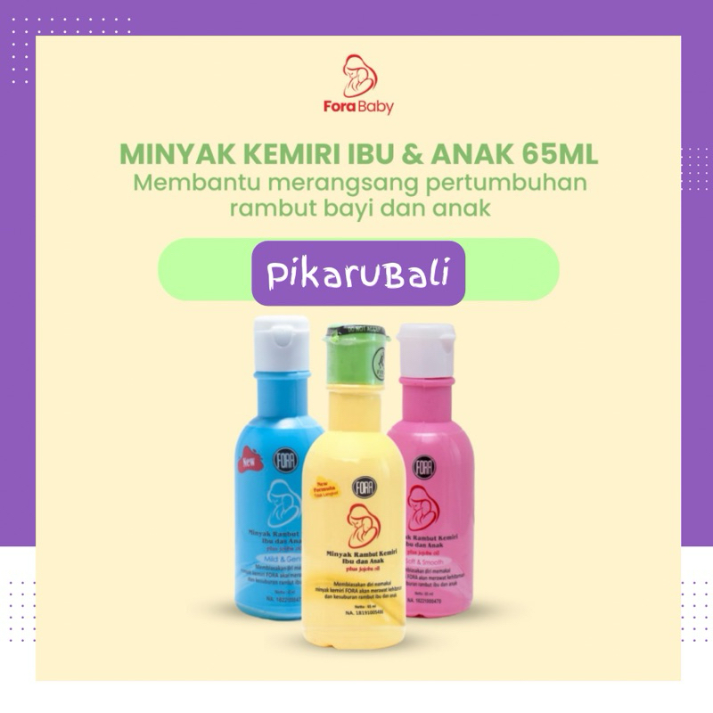 Jual Fora Natures Minyak Kemiri Penumbuh Rambut Bayi dan Anak 65ml ...