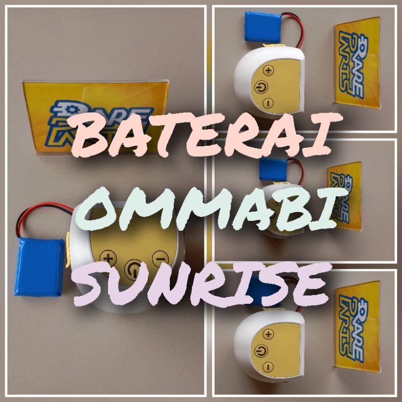 Jual Baterai Pompa ASI Ommabi Sunrise Breast Pump Battery Batre Spare ...