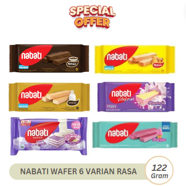 Jual Nabati Wafer Bungkus 122gr Waffer Aneka Rasa Krim | Shopee Indonesia