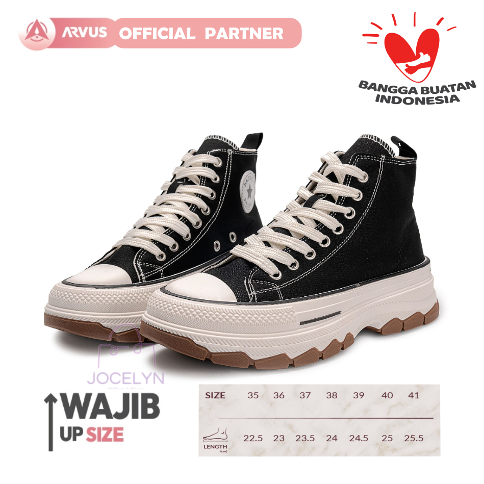 Jual ARVUS Terry Sneakers Shoes - Sepatu Fashion Kanvas wanita trendy ...