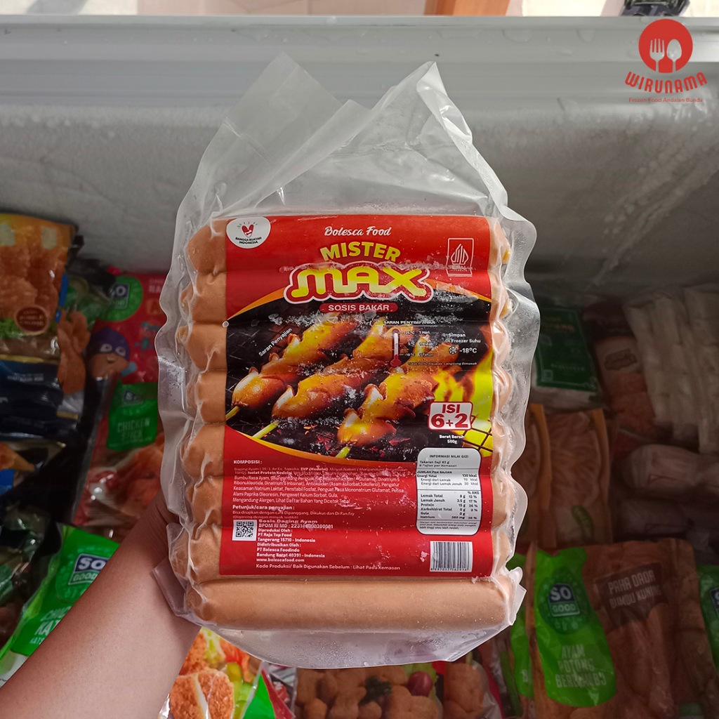 Jual MISTER MAX SOSIS BAKAR JUMBO 500 GRAM FROZEN FOOD YOGYAKARTA ...