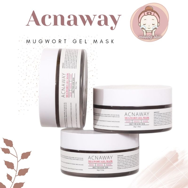Jual ACNAWAY - Mugwort Gel Mask Anti Pores masker gel masker Mugwort ...
