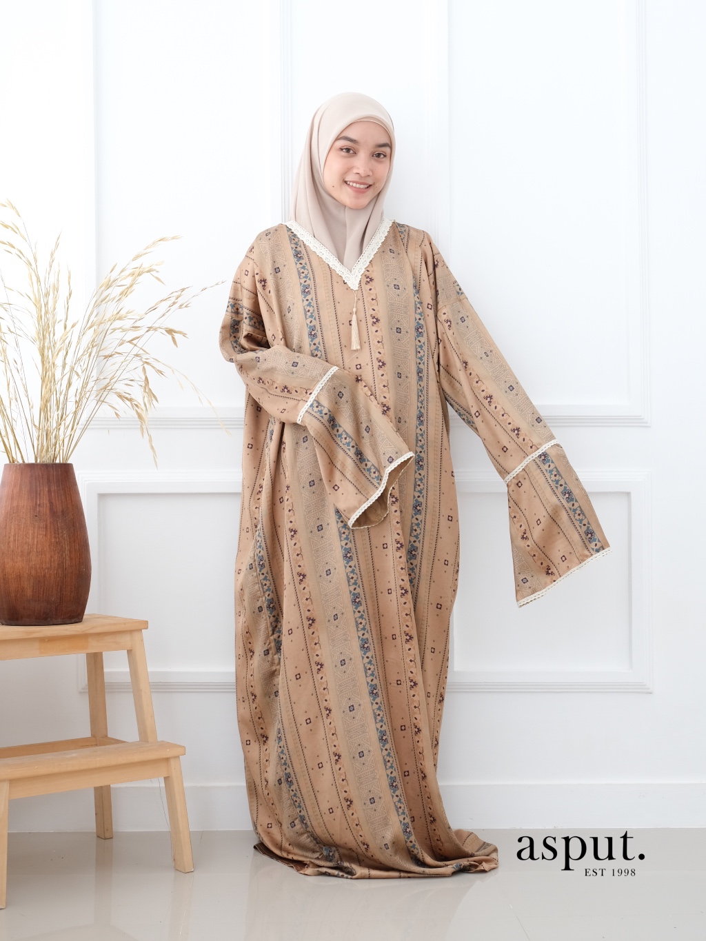 Jual ASPUT - Browni Mukena Abaya Turki | Shopee Indonesia