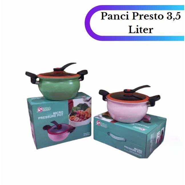 Jual Panci Presto Nonstick Panci Presto Teflon Pressure Cooker Pot Totipotent 3.5 Liter Anti ...