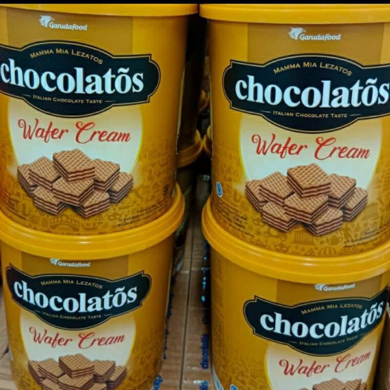 Jual Chocolatos Wafer Cream Coklat ember 300g | Shopee Indonesia