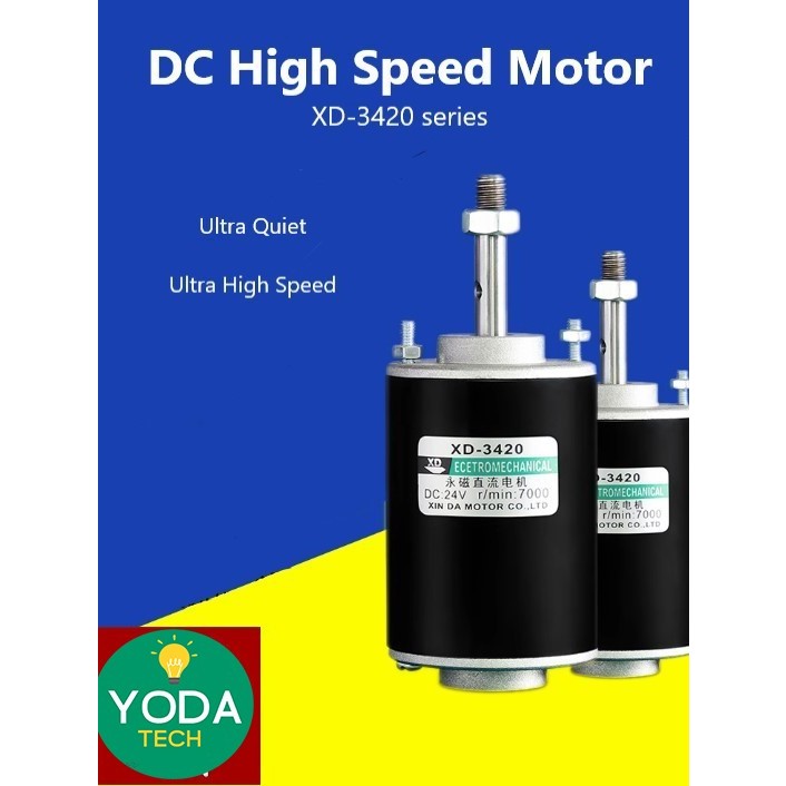 Jual Dinamo Motor Threaded XD-3420 DC 12V/24V 30W (8199) | Shopee Indonesia