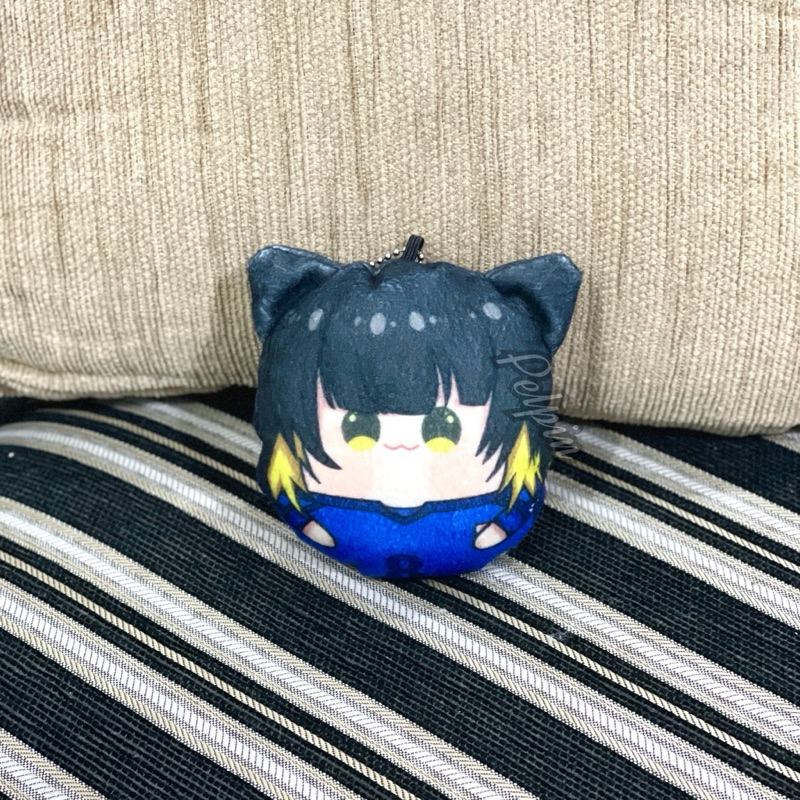 Jual boneka anime plush blue lock manjuu neko plushie rin itoshi nagi ...